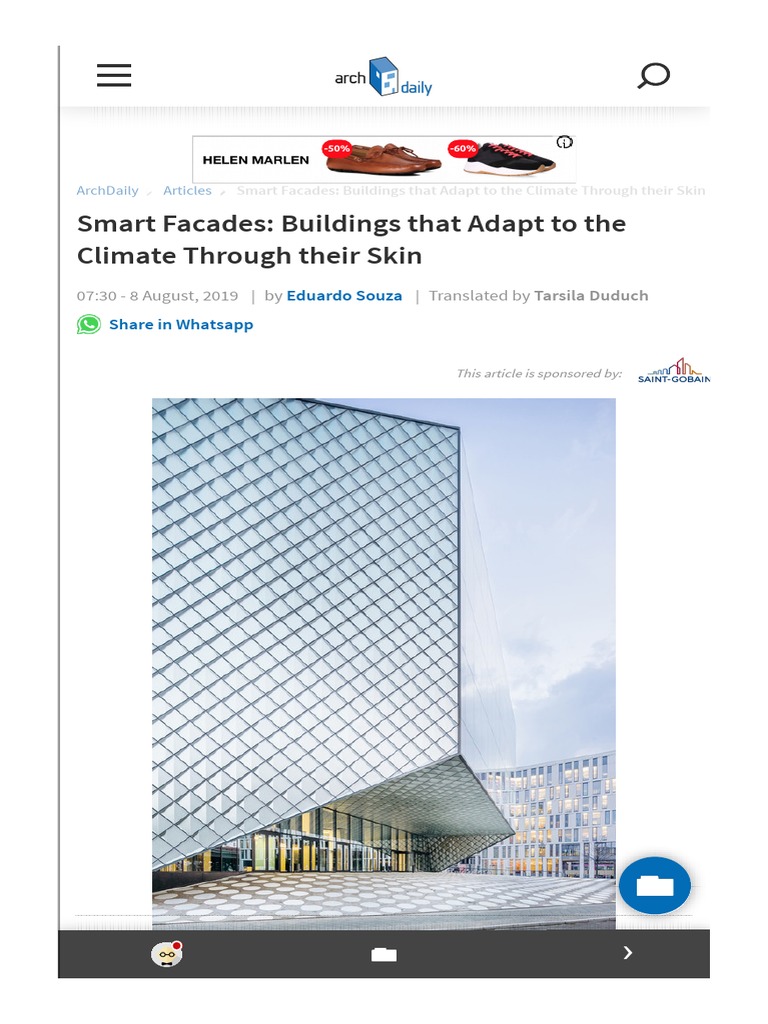 Smart Facades Buildings That Adapt To The Climate Through Their Skin ...