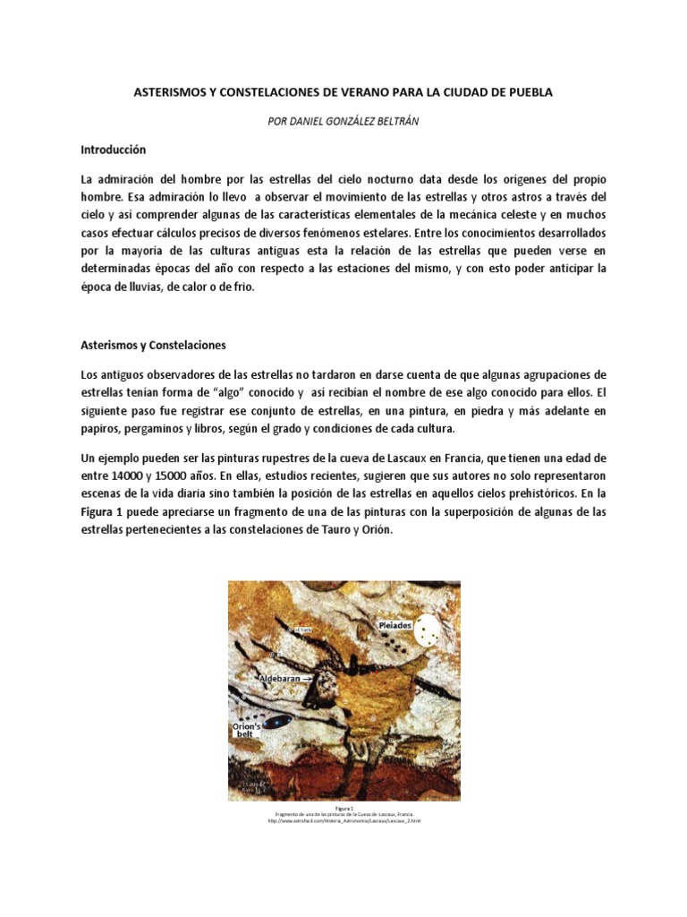 Asterismos | PDF | Constelación | Estrellas