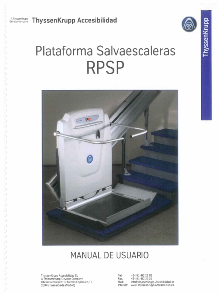 Salvaescaleras Thyssen RPSP | PDF