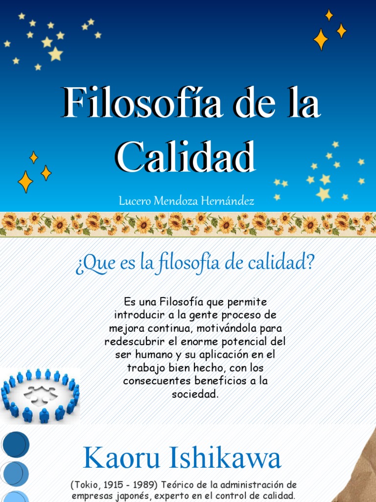 Filosofia de La Calidad | PDF | Calidad (comercial) | Procesos de negocio