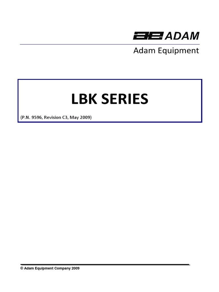 Adam LBK Series Manual | PDF | Electromagnetic Interference | Recycling