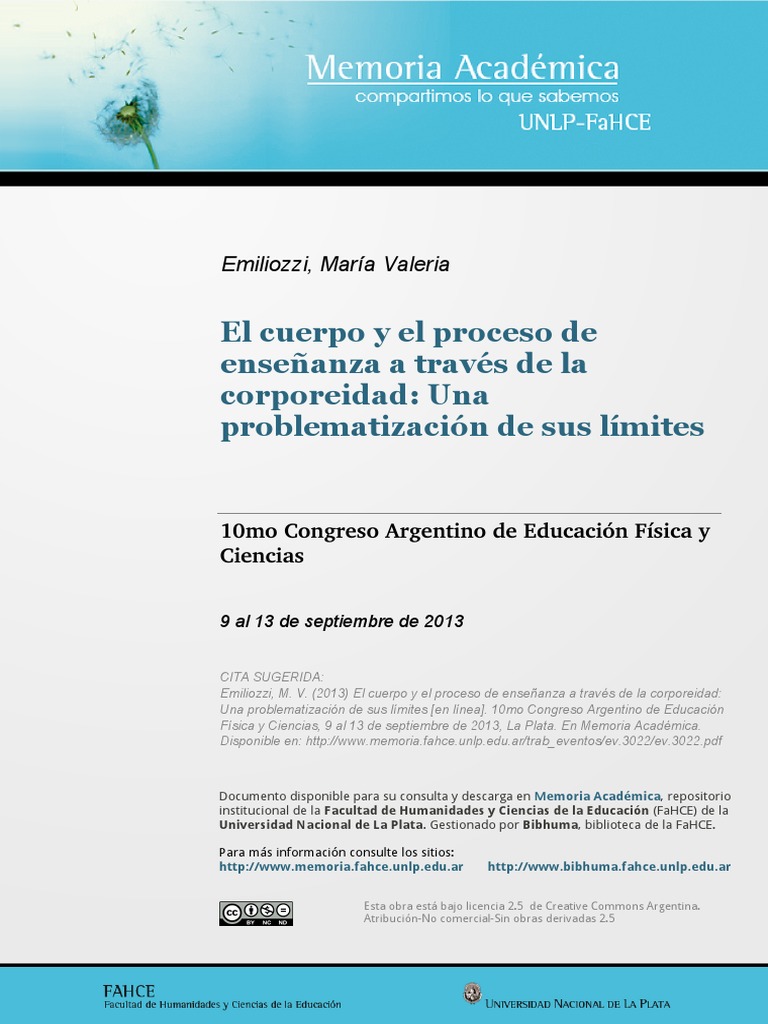 Corporeidad y enseñanza en Educación Física | PDF | Experiencia ...