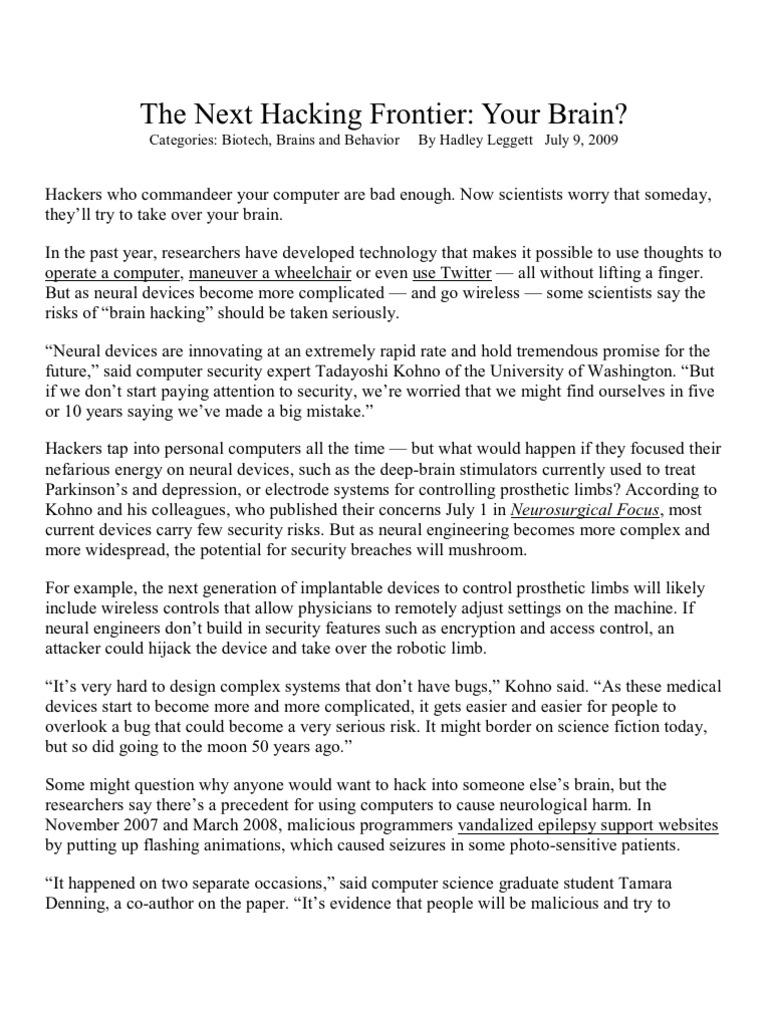 The Next Hacking Frontier | PDF