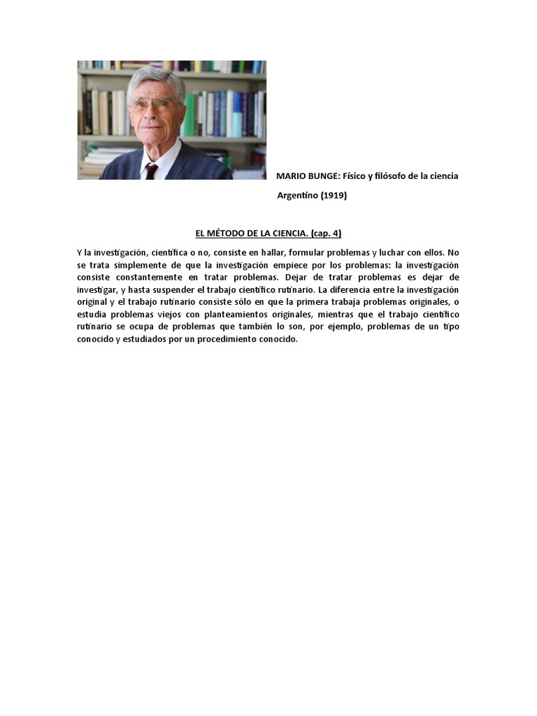 Metodologia - Mario Bunge | PDF