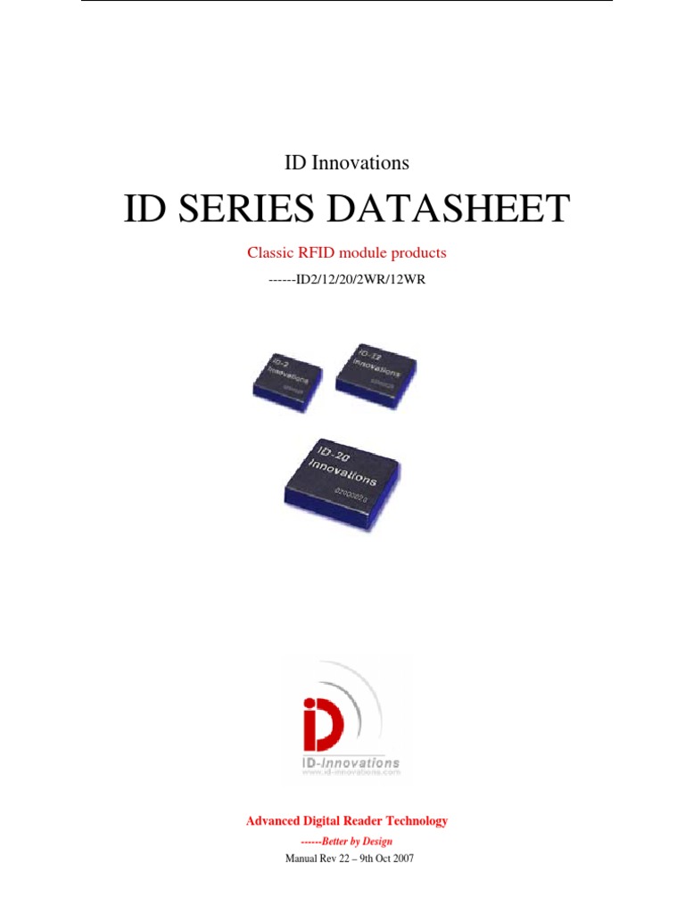 Datasheet Rfid Id-20 | PDF | Inductor | Capacitor