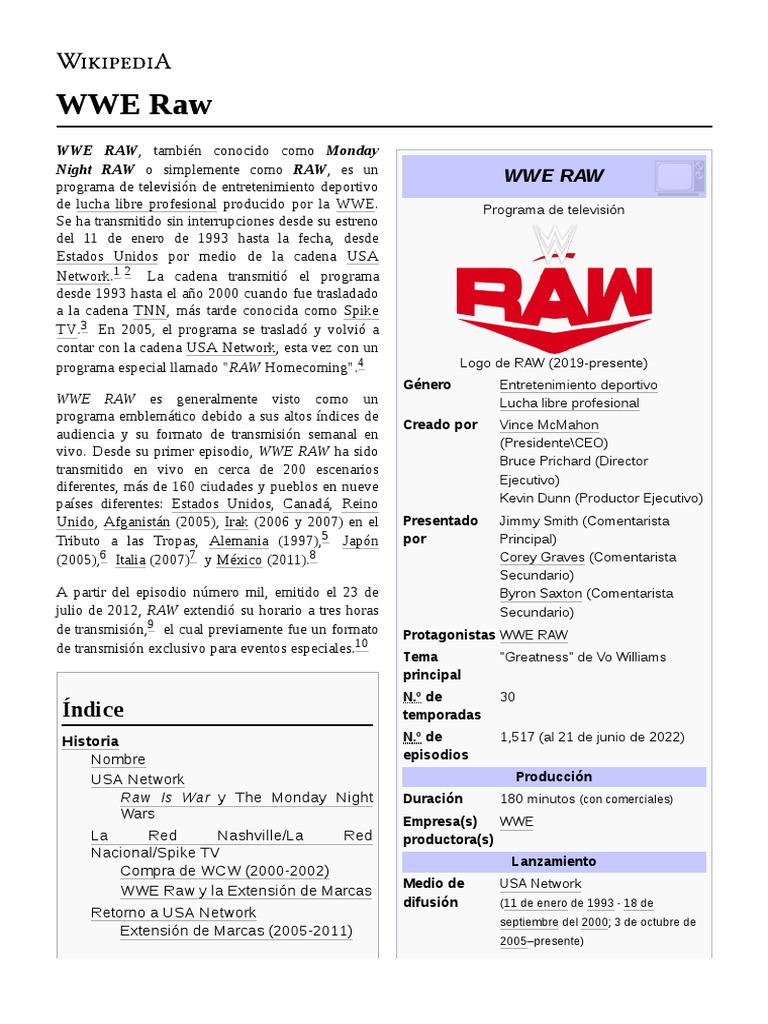 WWE Raw | Descargar gratis PDF | Wwe | Stone Cold Steve Austin
