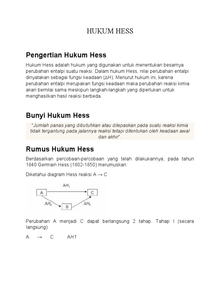 Hukum Hess 2 | PDF