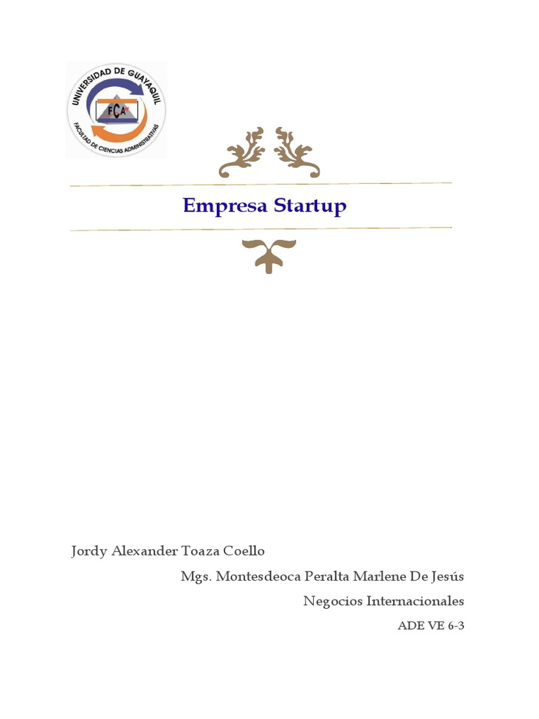 Guía Completa sobre Startups | PDF | Empresa de inicio | Pequeñas ...