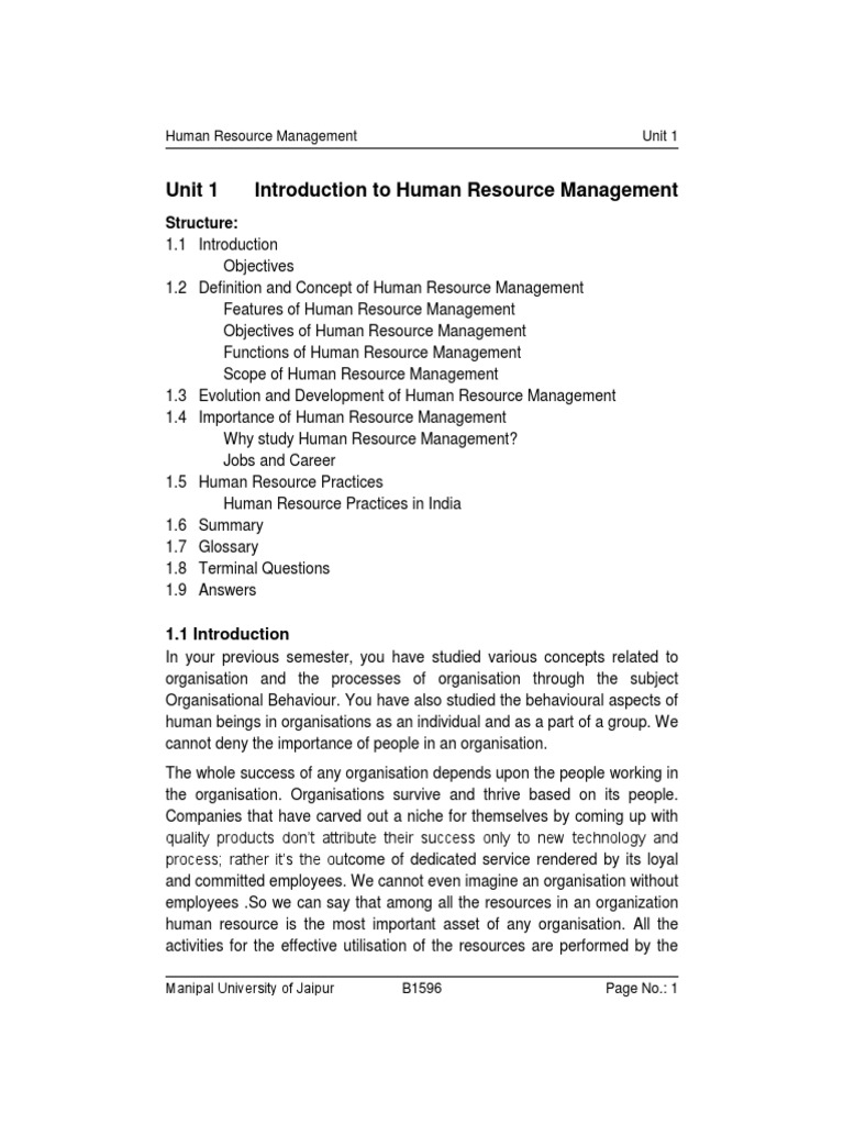 Introduction to HR Management | PDF | Human Resources | Human Resource Management