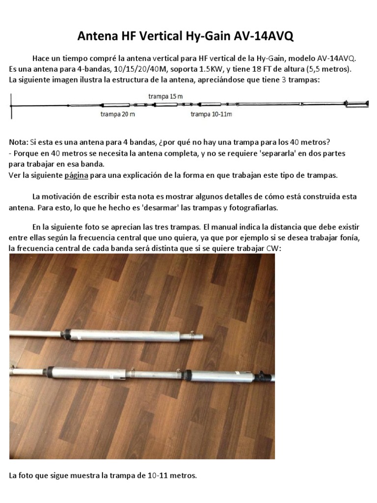 Antena HF Vertical | PDF | Antena (Radio)