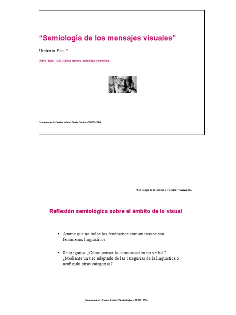 Semiología de Los Mensajes Visuales | PDF | Comunicación | Diseño