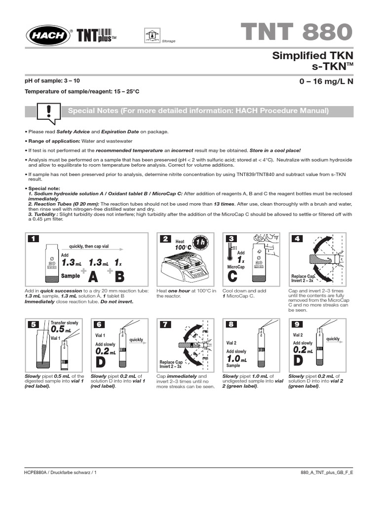 TNT880 TKN | PDF | Ph | Water