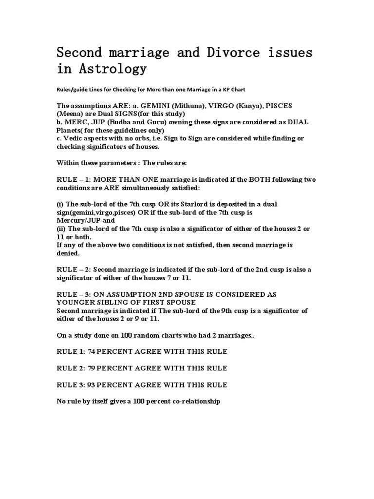 2nd Marriage & Divorce | PDF | Marriage | Marriage, Unions And Partnerships