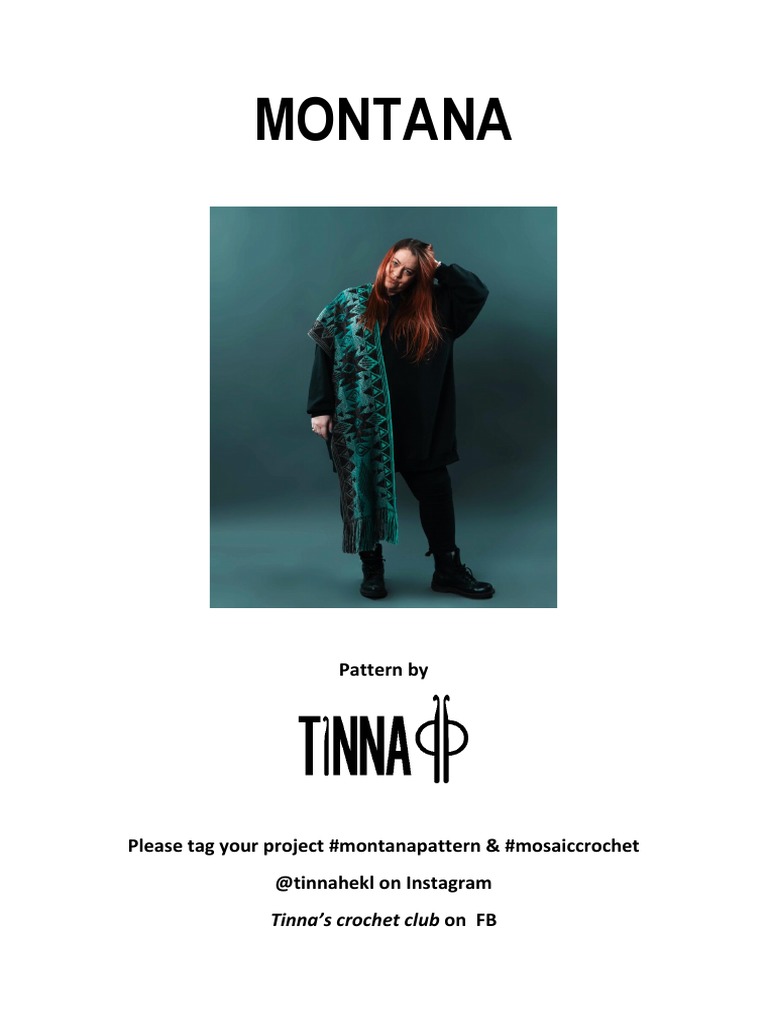 MONTANA Pattern | Download Free PDF | Crochet | Yarn