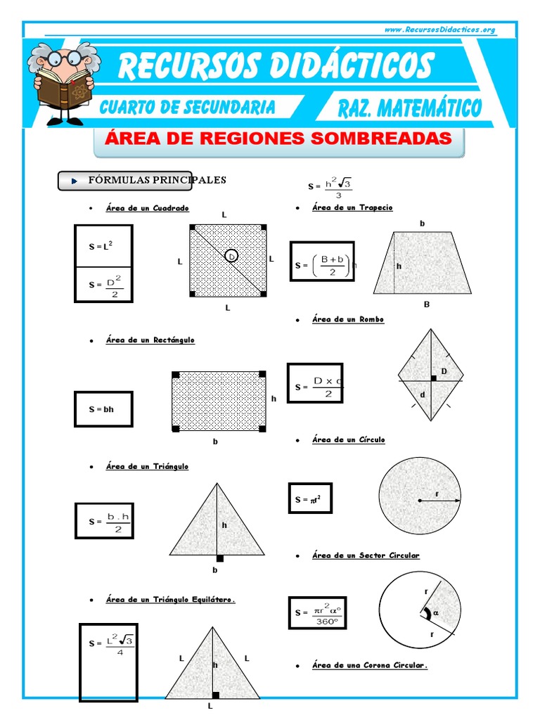 4to Áreas Sombreadas. | PDF | Zona | Geometría del plano euclidiano