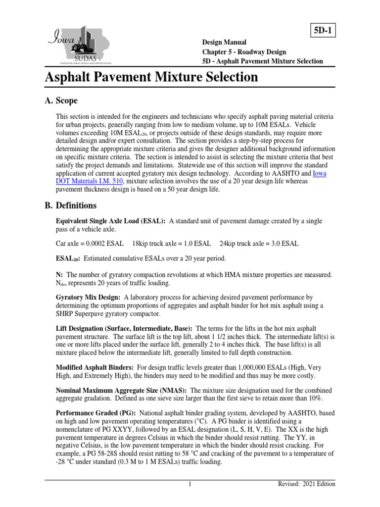 Asphalt Mixture Selection Guide | PDF | Road Surface | Construction ...