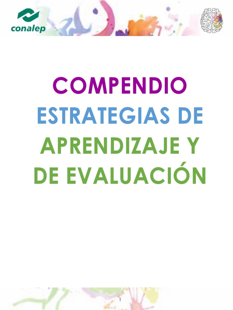 Compendio de Estrategias de Aprendizaje y Evaluación | PDF | Evaluación | Aprendizaje