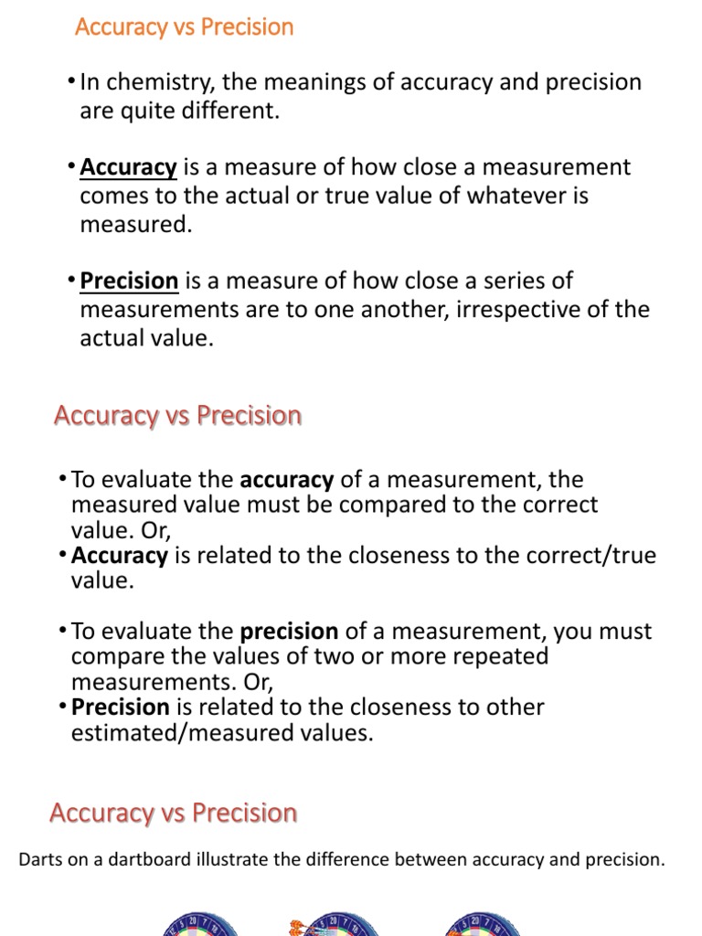 Understanding Accuracy and Precision | PDF | Accuracy And Precision ...