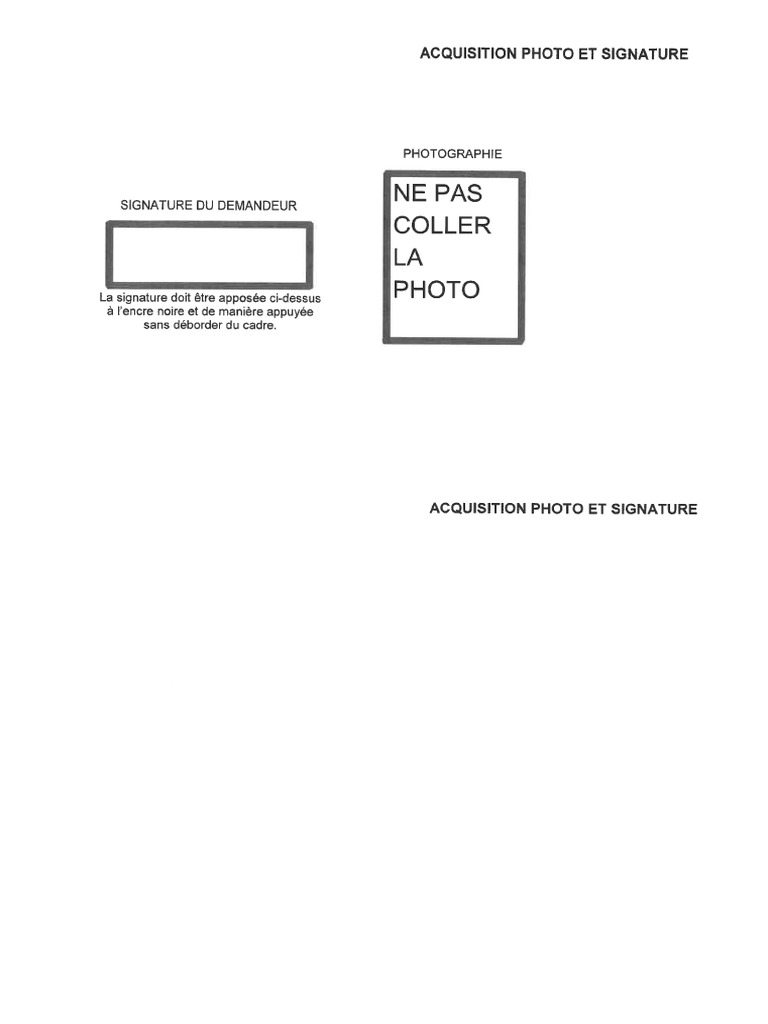 Cerfa Acquisition Photo Signature | PDF