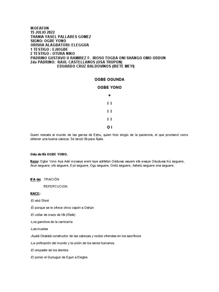 1 Ikofafun Thania Yasel Pallares Gomez | PDF | Religión y espiritualidad