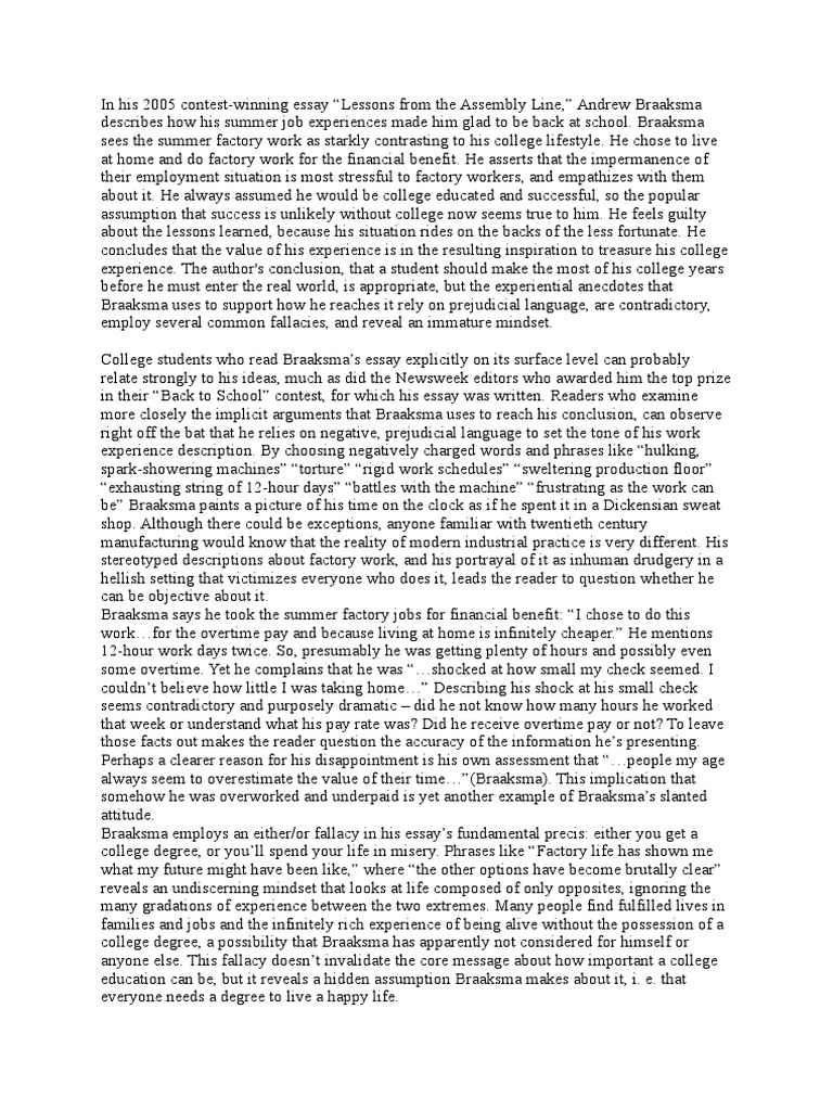 Robert Scott English 122 - Composition 1 | PDF | Essays | Fallacy