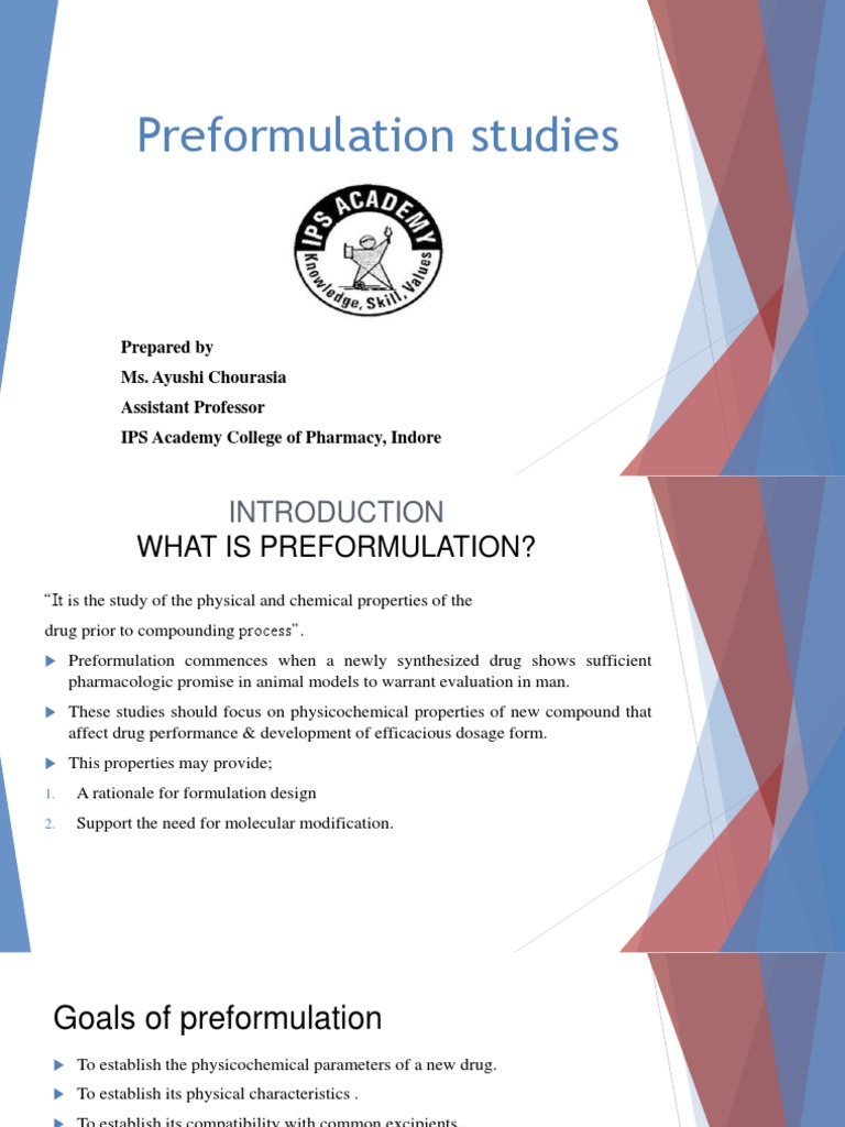 Pre Formulation | PDF | Solubility | Acid Dissociation Constant