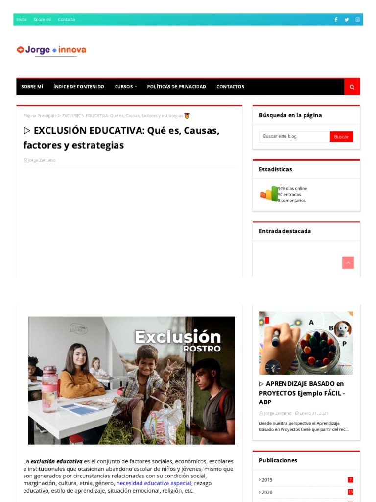 Consecuencias de la Exclusión Educativa | PDF | Exclusión social | Pobreza