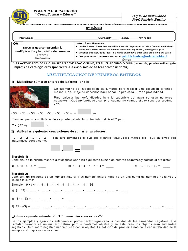 Clase 34 8° Aplican Procedimientos Usados en La Multiplicación de Números Naturales para ...
