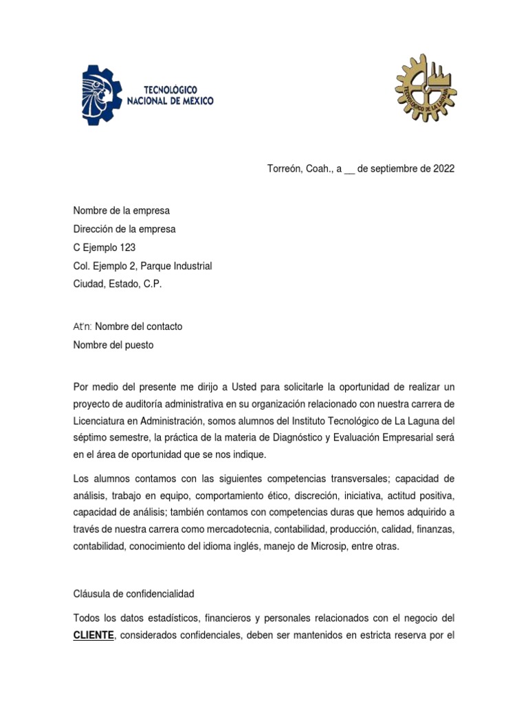Carta Contacto Inicial_Equipo 3 | PDF | Economias | Business