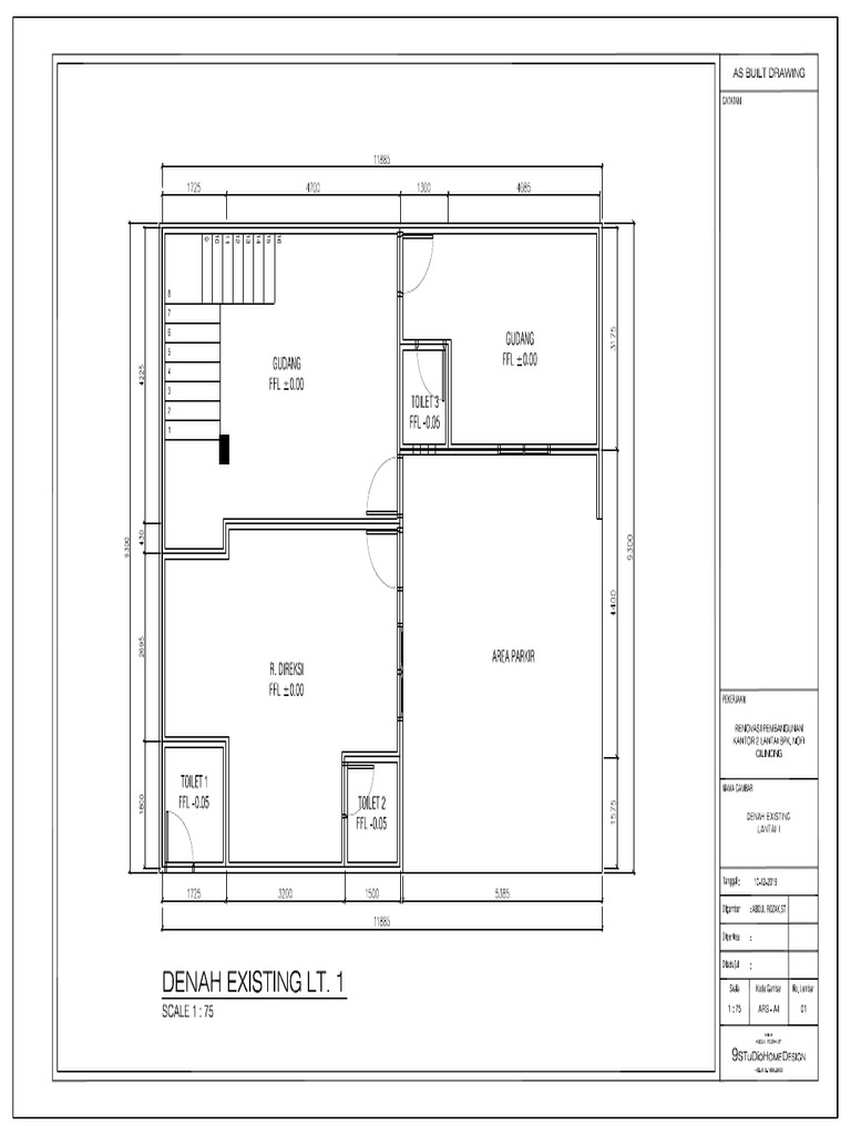 01 Denah Existing PDF