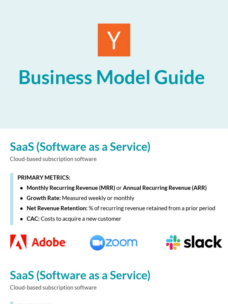 YC SUS Business Model Guide | PDF | Subscription Business Model | Revenue