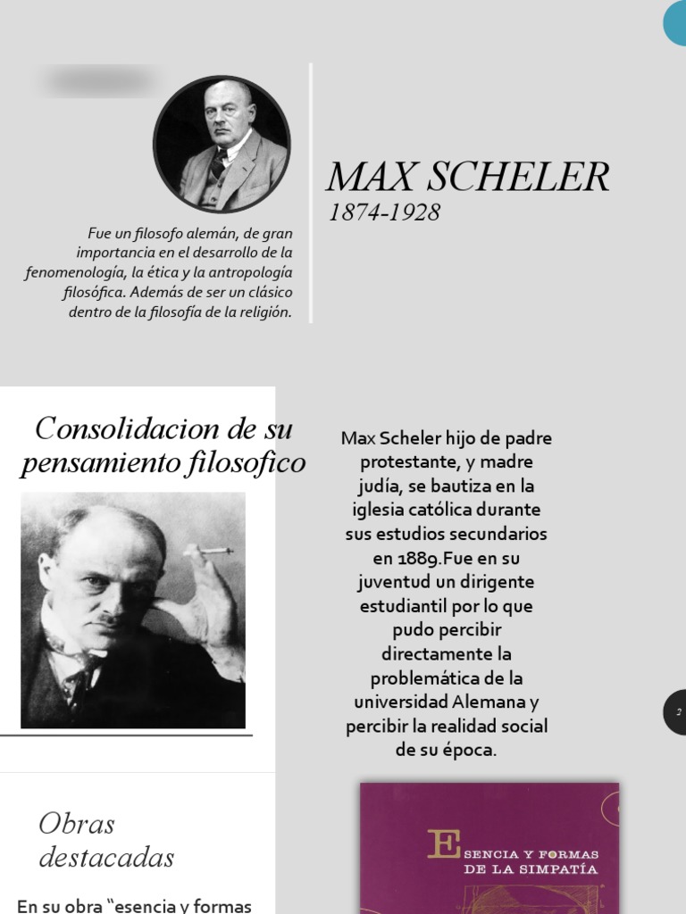 Max Scheler: Fenomenología y Valores | PDF | Metafísica | Teorías filosóficas