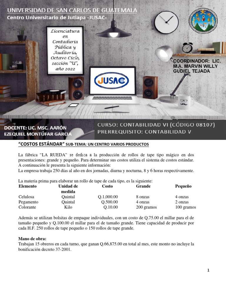 Ejercicio Clase # 6, Contabilidad VI 2022 | PDF | Business | Economias