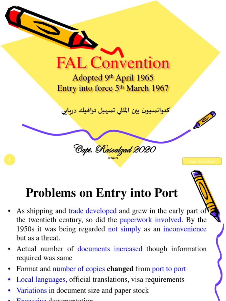 FAL Convention 2020 | PDF | Ships