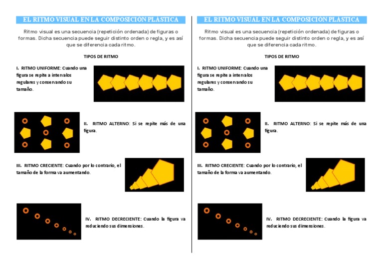 Tipos de Ritmo en Composición Plástica | PDF