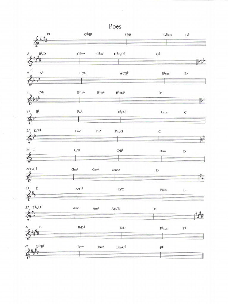 De Poes Bladmuziek | PDF