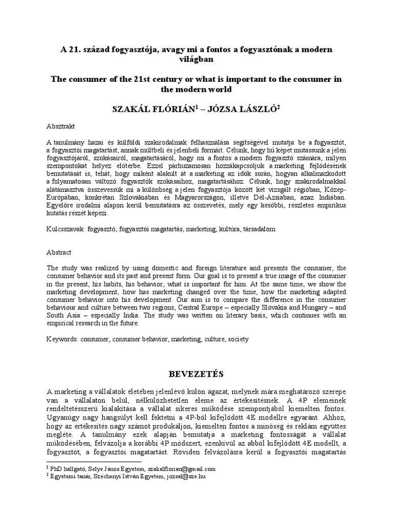 Szakál Józsa Kautz 2018 Tanulmány | PDF