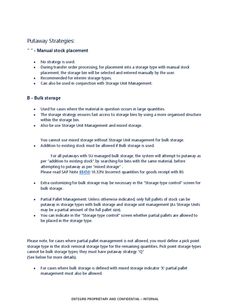 Putaway Strategies:: " " - Manual Stock Placement | PDF | Databases ...