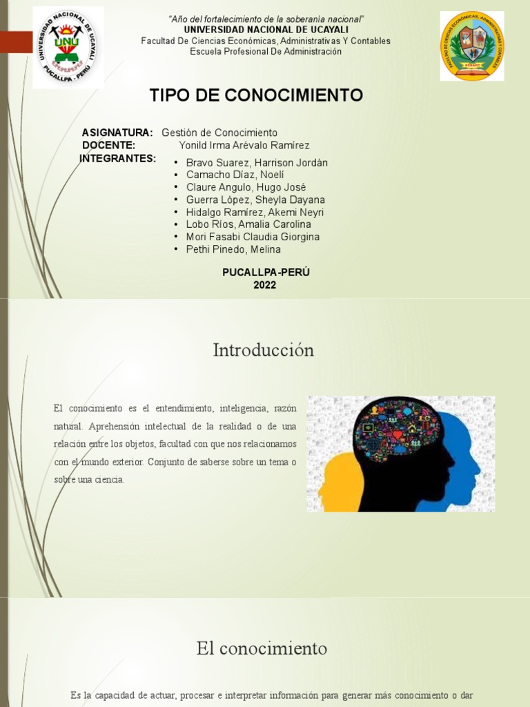 Tipos de Conocimiento | PDF | Conocimiento | Verdad