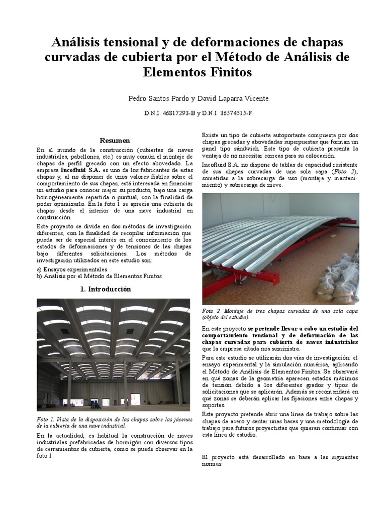 Resumen Revista Cientifica PFC | PDF | Método de elementos finitos | Tornillo