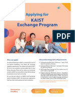 KAIST Admission Guideline For International Applicants 2025 (Including Fee Waiver) | PDF | Wire ...