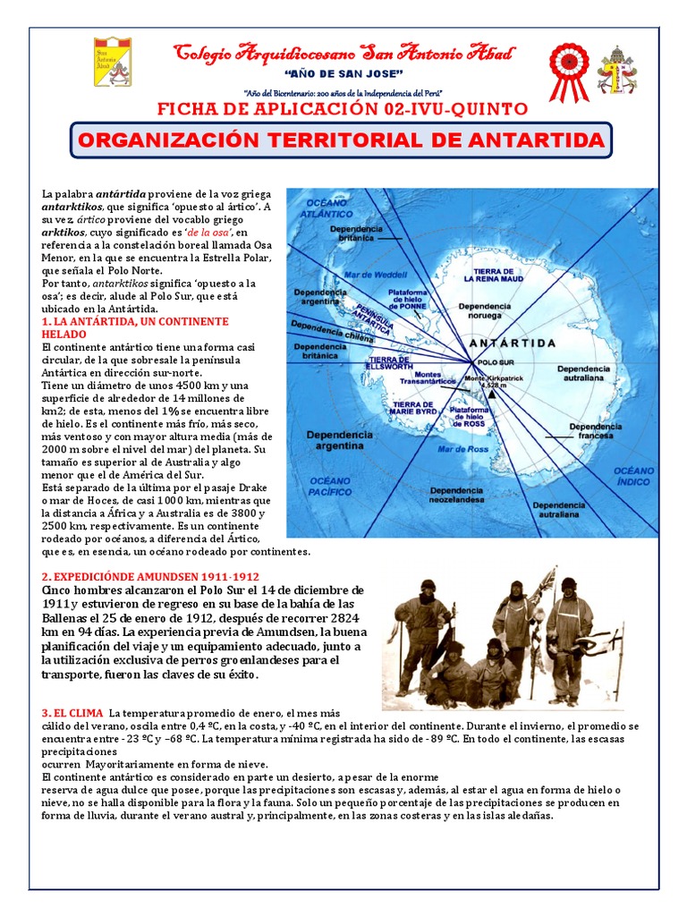 Características del Desierto Frío Antártico | PDF | Antártida ...