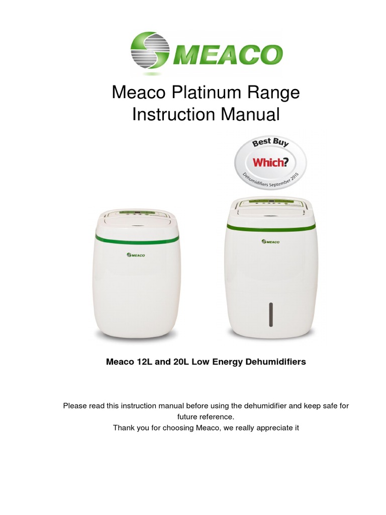 Dezumidificator Meaco 12 | PDF | Humidity | Window