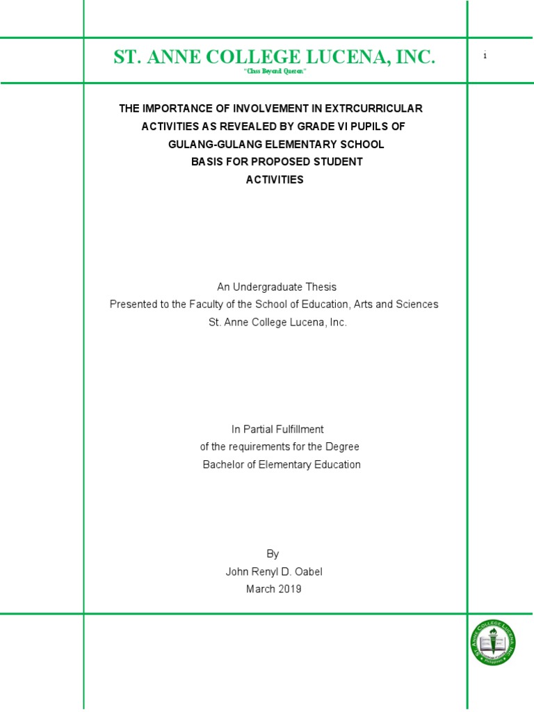 Thesis Title | PDF | Thesis | Psychology