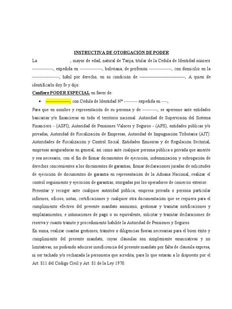 Modelo Instructiva de Poder | PDF