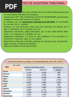 INFORME DE AUDITORIA TRIBUTARIA GRUPO 8sfad | PDF | Auditoría | Impuestos