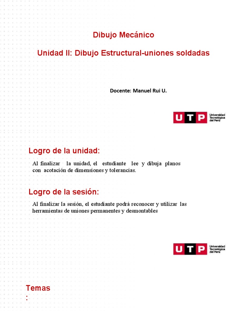 S03.s1-Material-uniones Permanentes y Desmontables | PDF | Tornillo ...