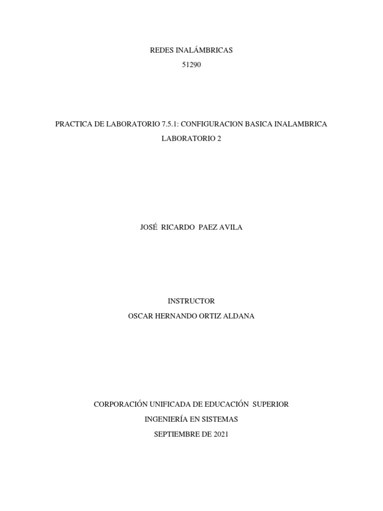 Redes Inal Mbricas Laboratorio 2 Aca 3 PDF | PDF | Dirección IP | Enrutador (Computación)