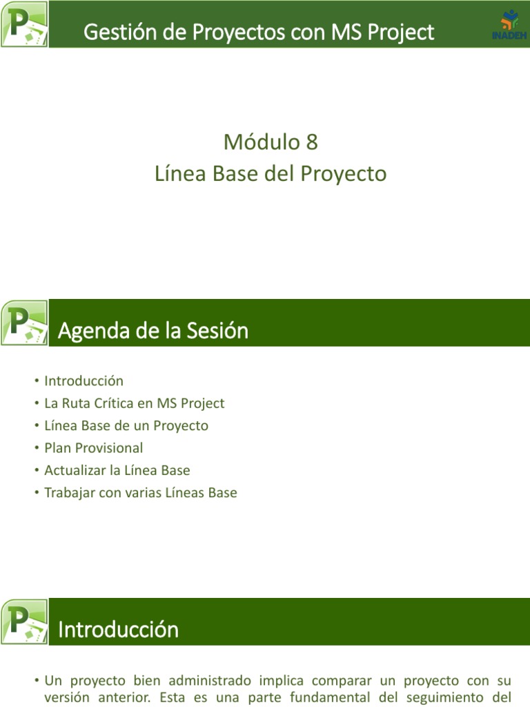 Módulo 8 - Línea Base Del Proyecto | PDF | Informática