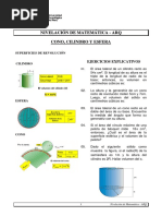 Área y Volumen de Tronco de Cono o Cono Truncado | PDF